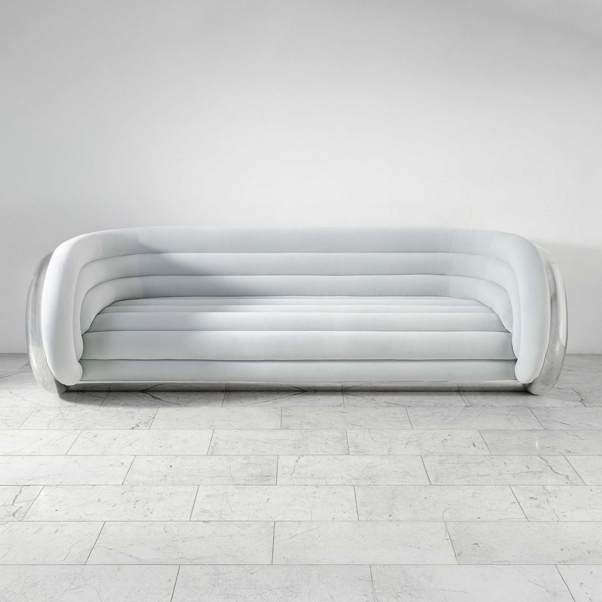 Todd Merrill Custom Originals, The Aluminum Tube Sofa - Todd Merrill Studio