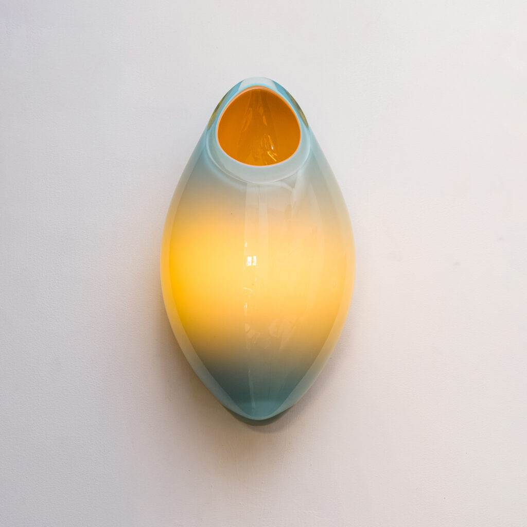 Jamie Harris, Cut Outs Wall Sconce, Champagne and Orange, USA, 2023 ...